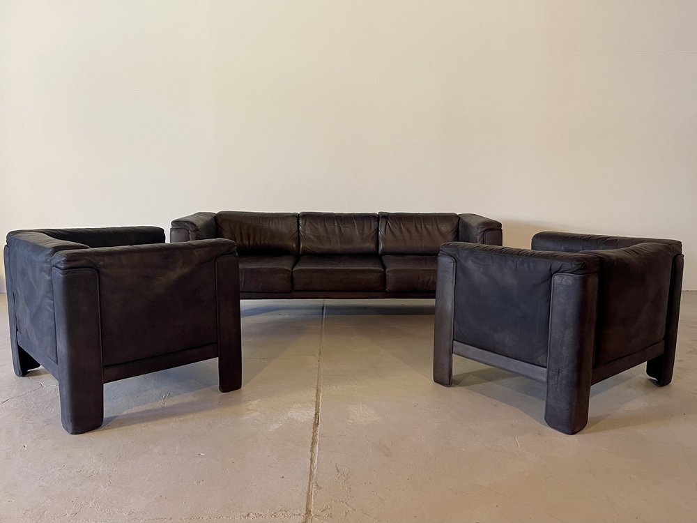 Sofa & Armchairs from IP sit, 1980s, Set of 3 for sale at Pamono