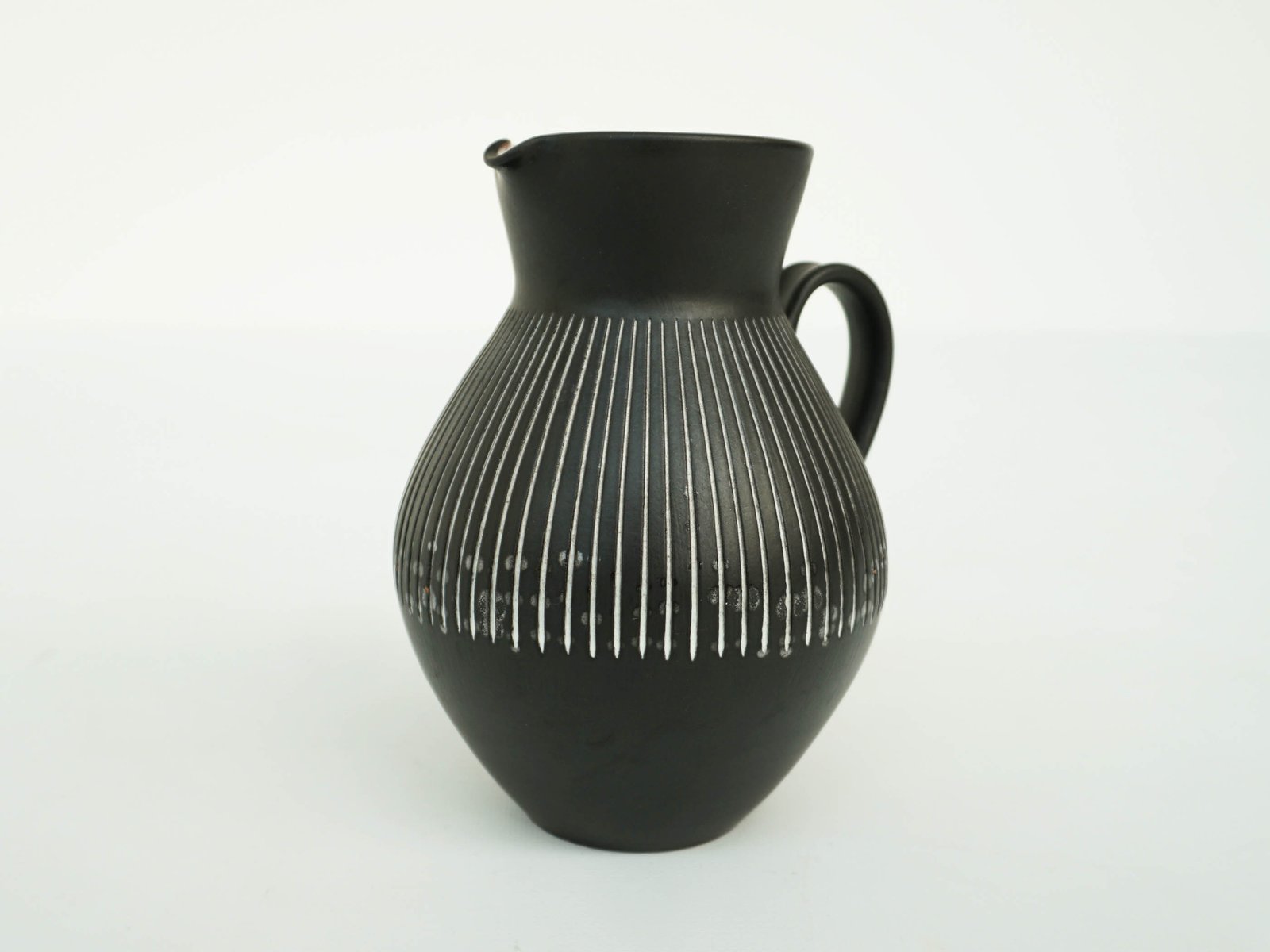 Small Swiss Black Ceramic Pitcher from Luzern Handarbeit, 1950 for sale ...