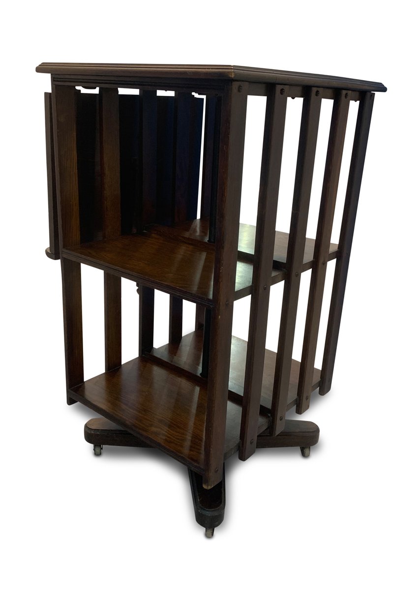 Victorian Oak Revolving Bookcase for sale at Pamono