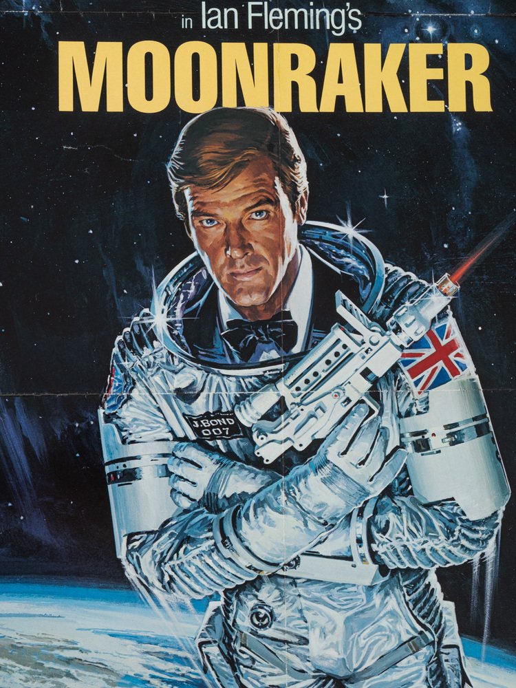 Moonraker Film Ankündigungsposter mit Roger Moore bei Pamono kaufen