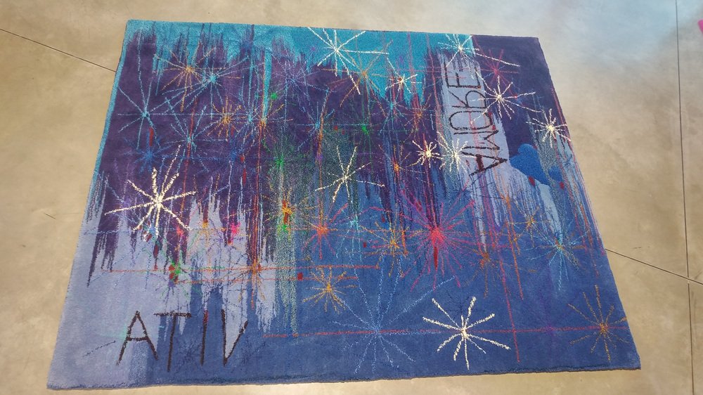 Handmade Wool Universe Rug by Silvia Di Piazza for sale at Pamono