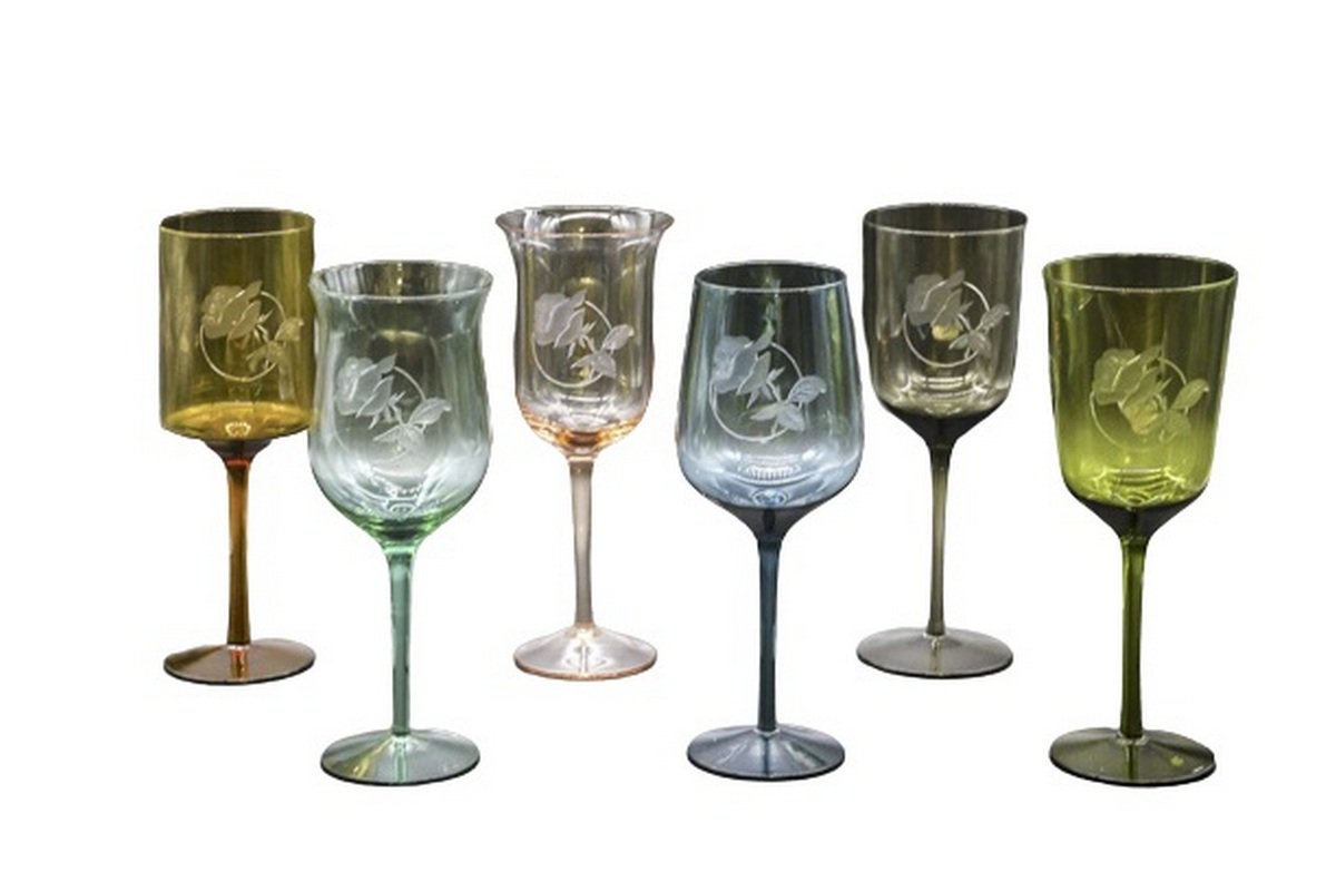 Angela Glass by Vanessa Cavallaro, Set of 6 for sale at Pamono