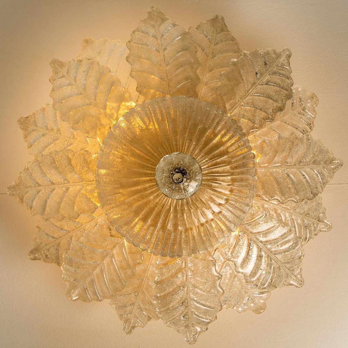 Murano Glas Deckenlampe von Barovier & Toso, Italien bei Pamono kaufen