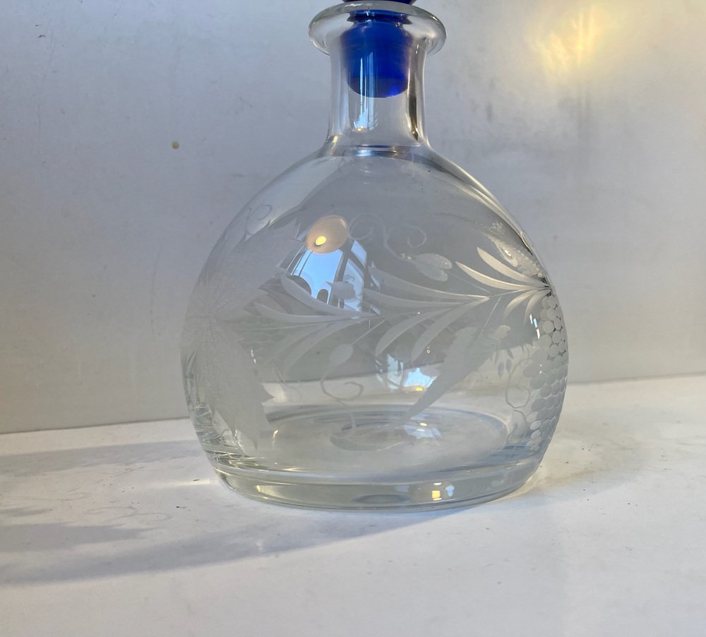 Sherry Decanter in Etched and Engraved Glass from Orrefors, 1960s for ...