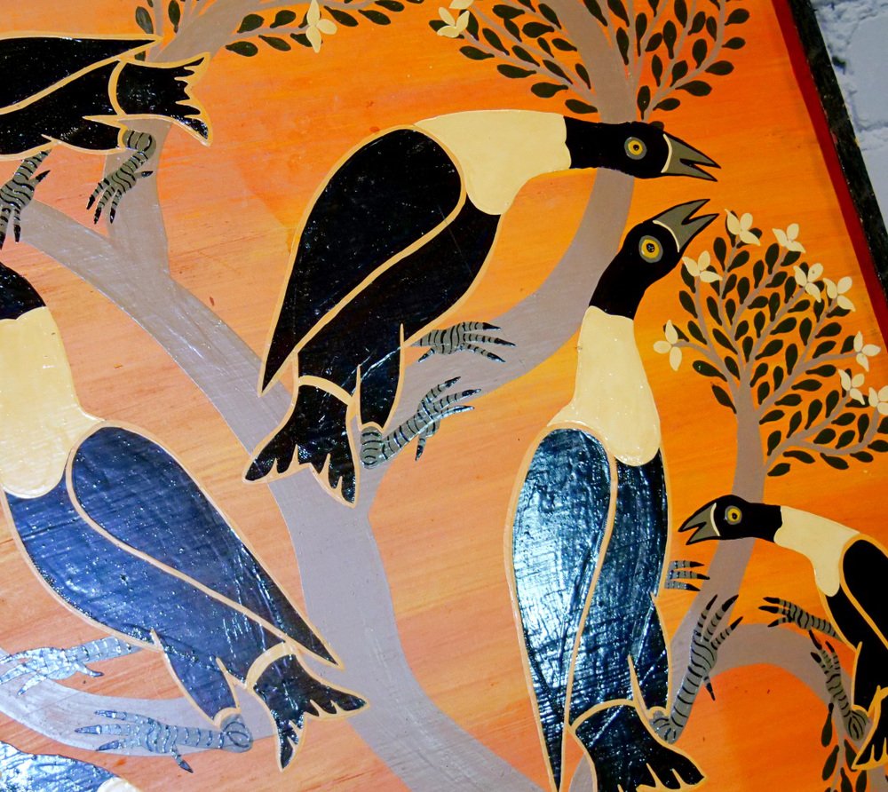 Aussi Jaffary Rashid, Birds, Tanzania, 1970s, Oil on Board for sale at ...