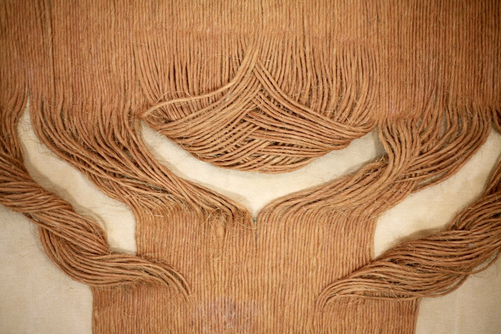 Free-Form Tapestry in Glued Fiber, France, 1960s for sale at Pamono