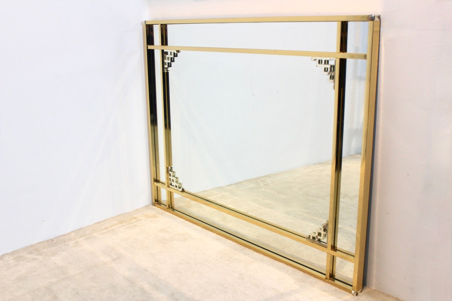 Large Graphical Mirror from Belgochrom for sale at Pamono