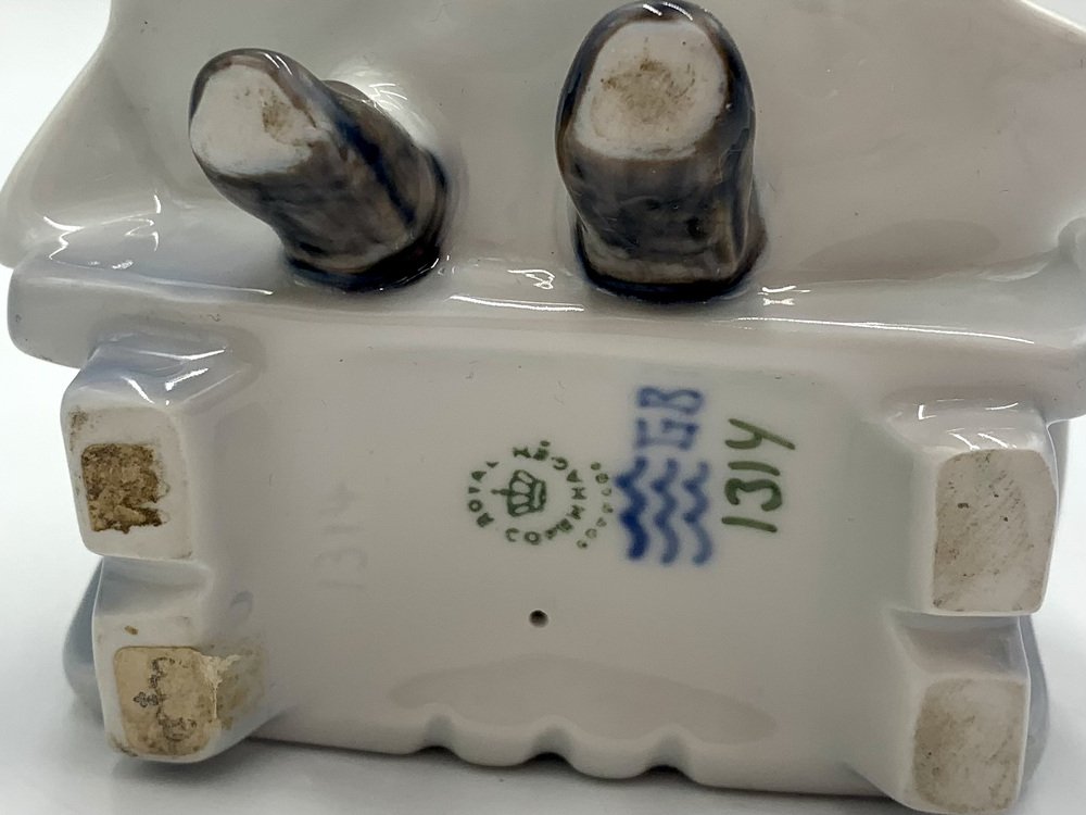 Porcelain Figurine of a Sewing Woman from Royal Copenhagen, Denmark for ...