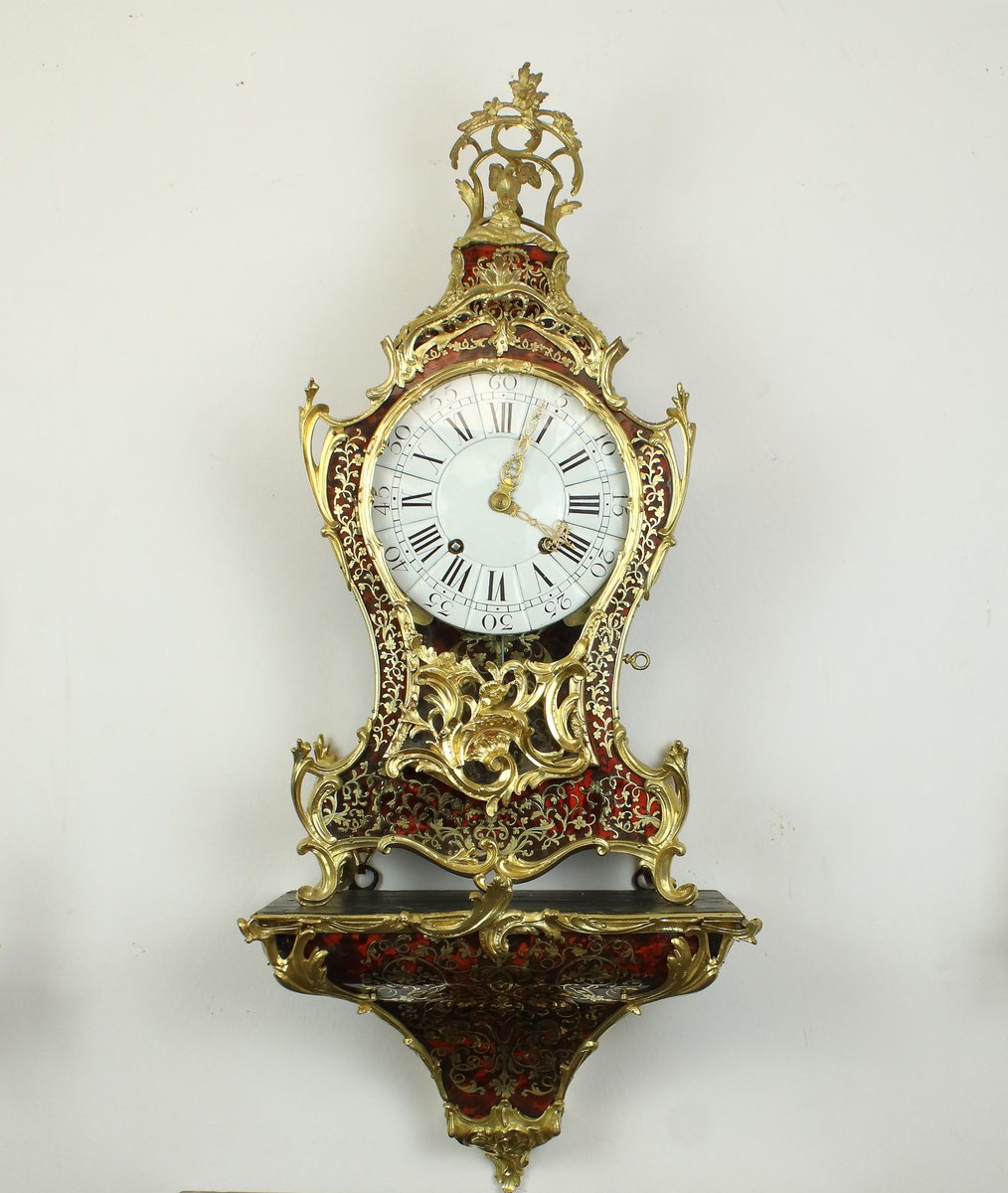 Regency oder Louis XV Boulle Cartel Uhr auf Konsole von Gribelin, Paris ...
