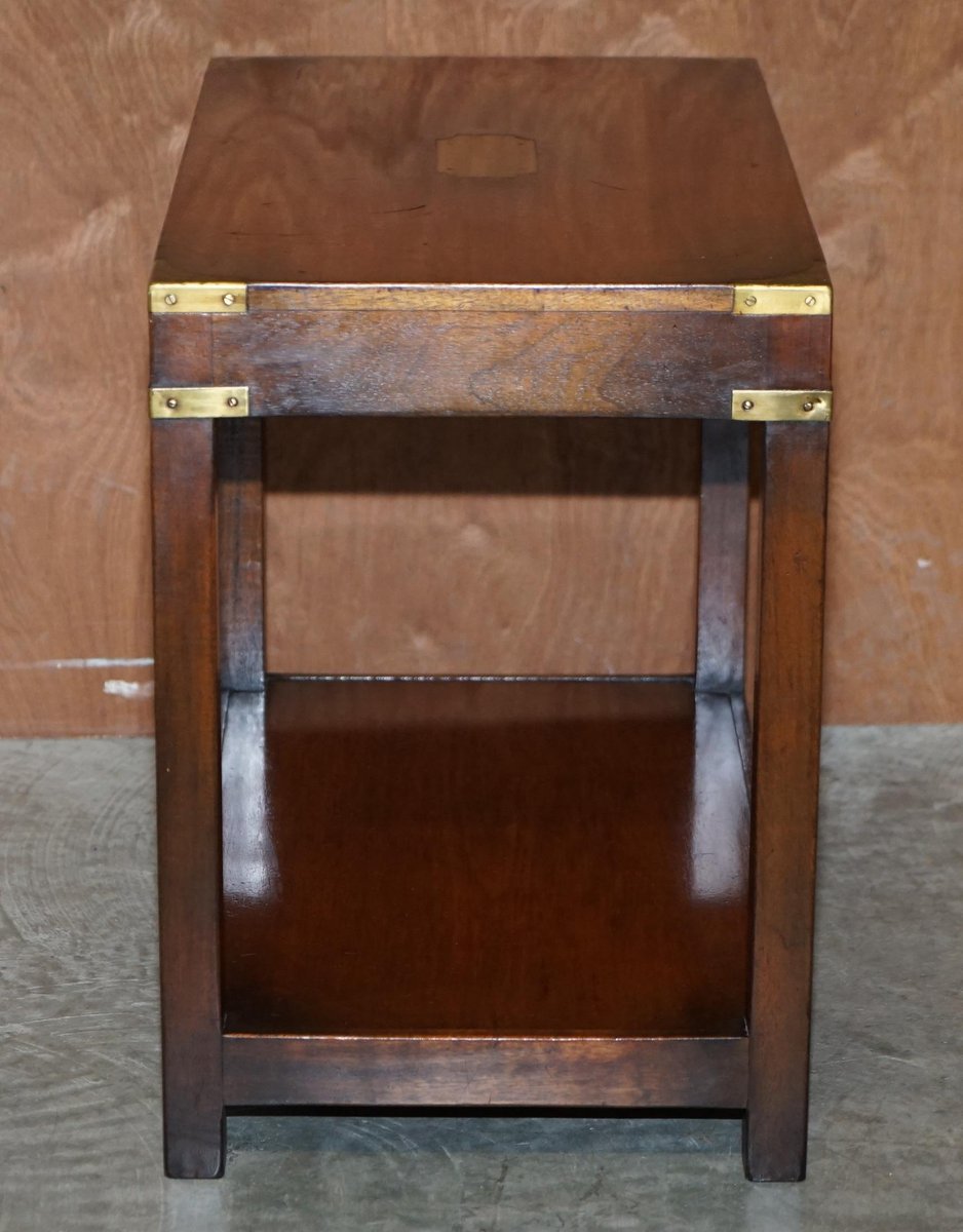 Military Campaign High Side Table in Mahogany by Kennedy for Harrods ...