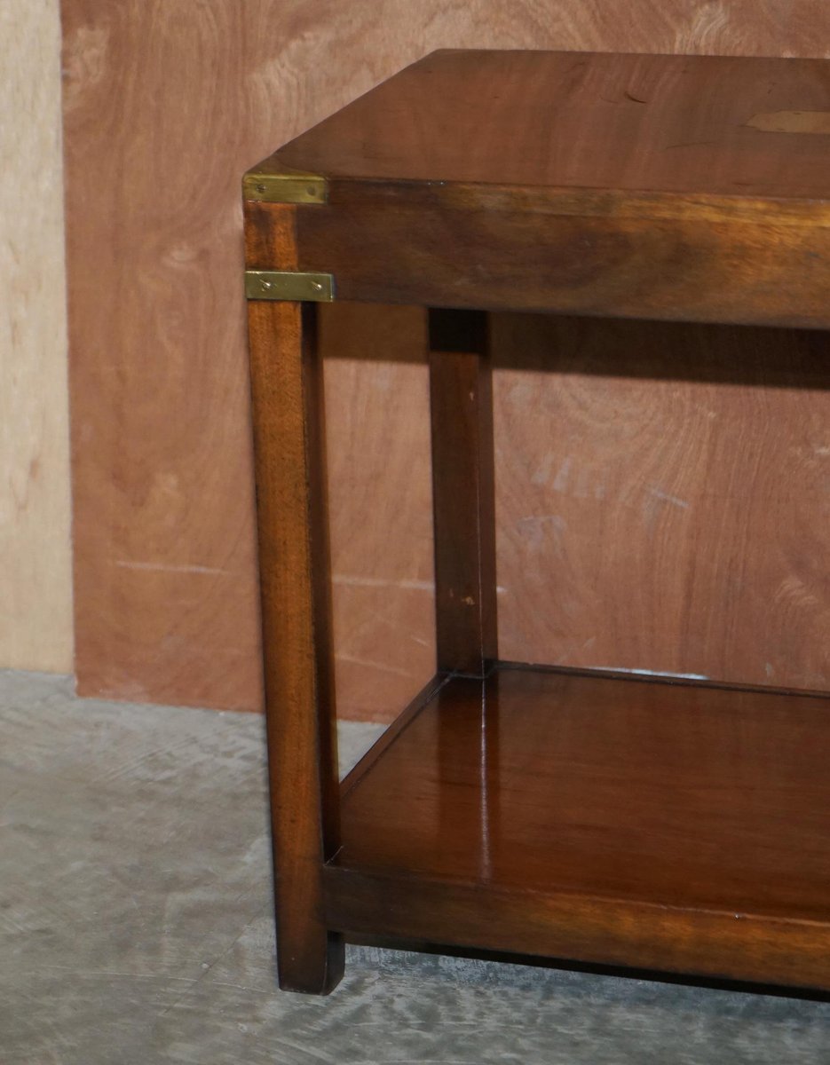 Military Campaign High Side Table in Mahogany by Kennedy for Harrods ...