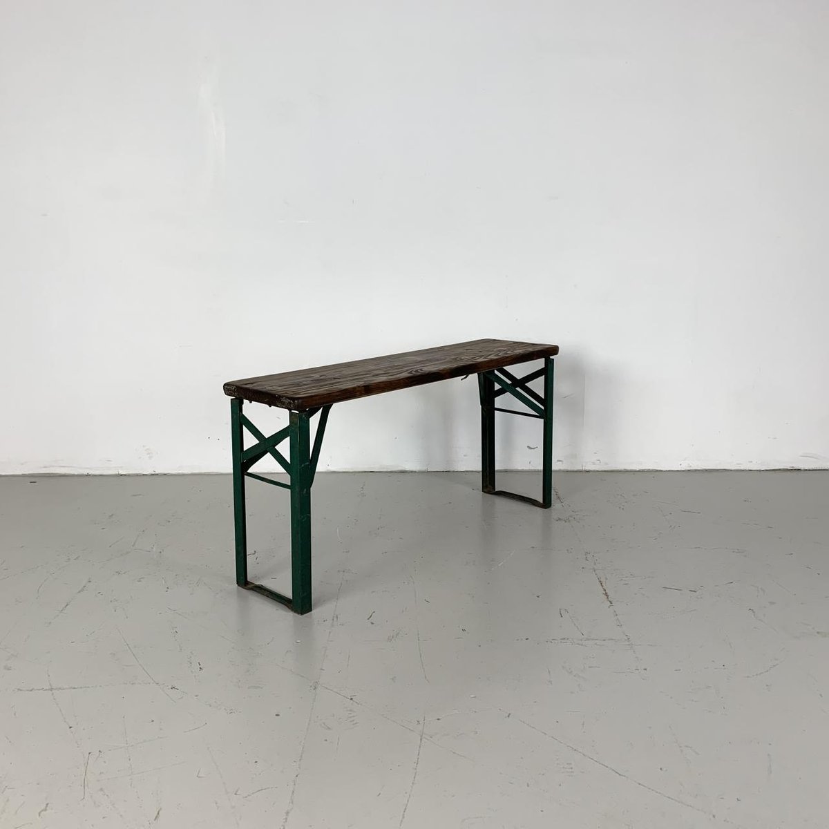 Shorter Vintage German Folding Beer Bench for sale at Pamono