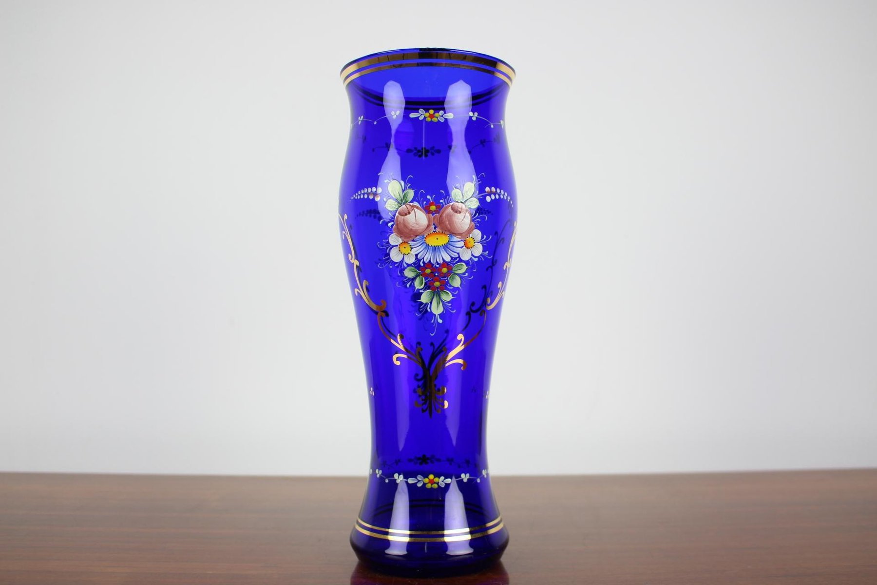 Czech Glass Vase from Novoborské Sklo, 1970s for sale at Pamono