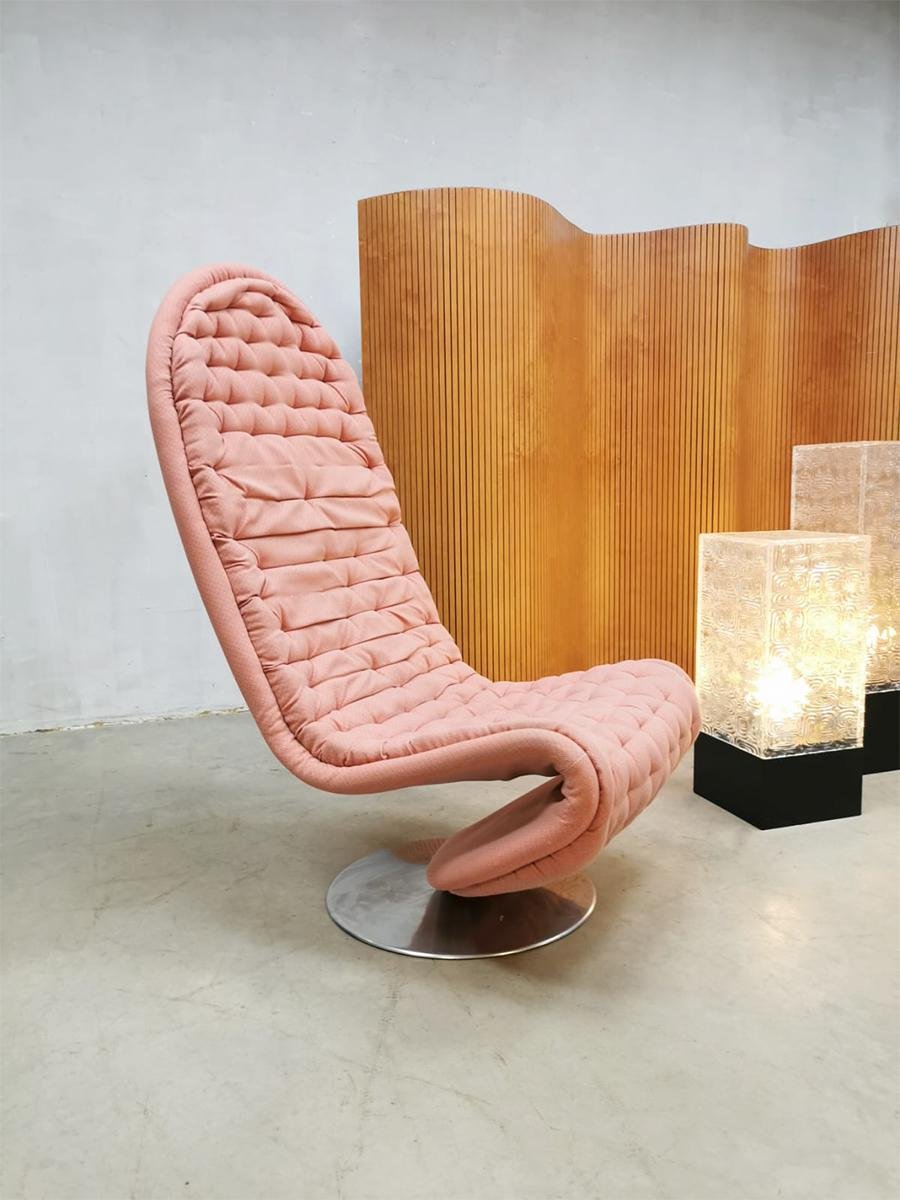 Vintage Danish Design Easy Chair by Verner Panton for Fritz Hansen for ...