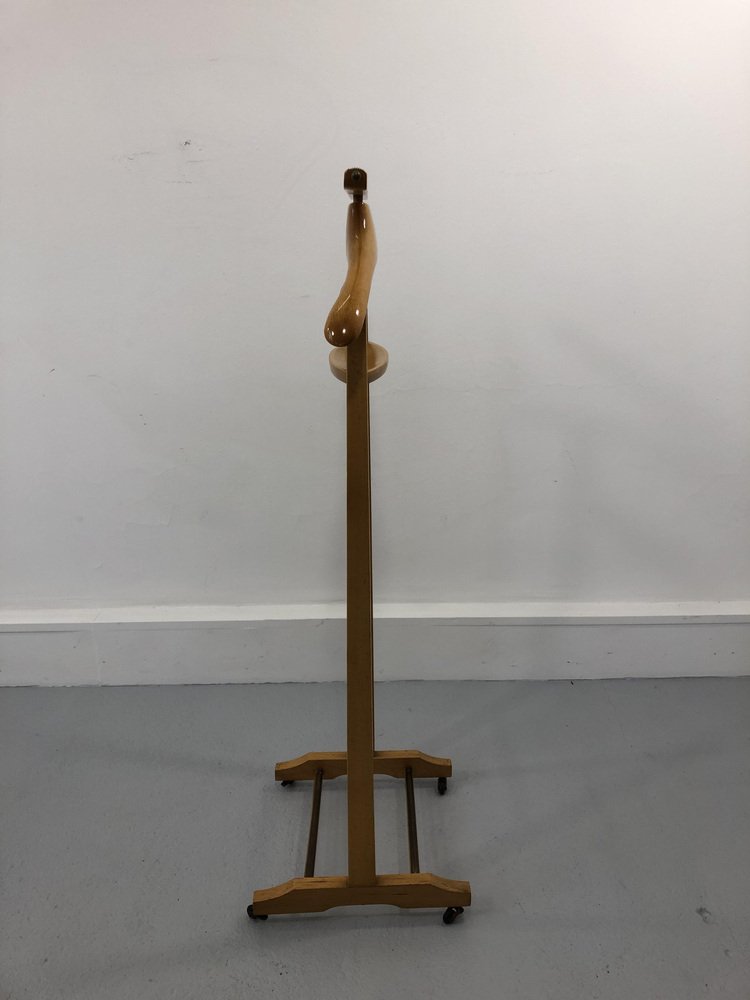 Mid-Century Italian Beech and Brass Suit Rack from Fratelli Reguitti ...