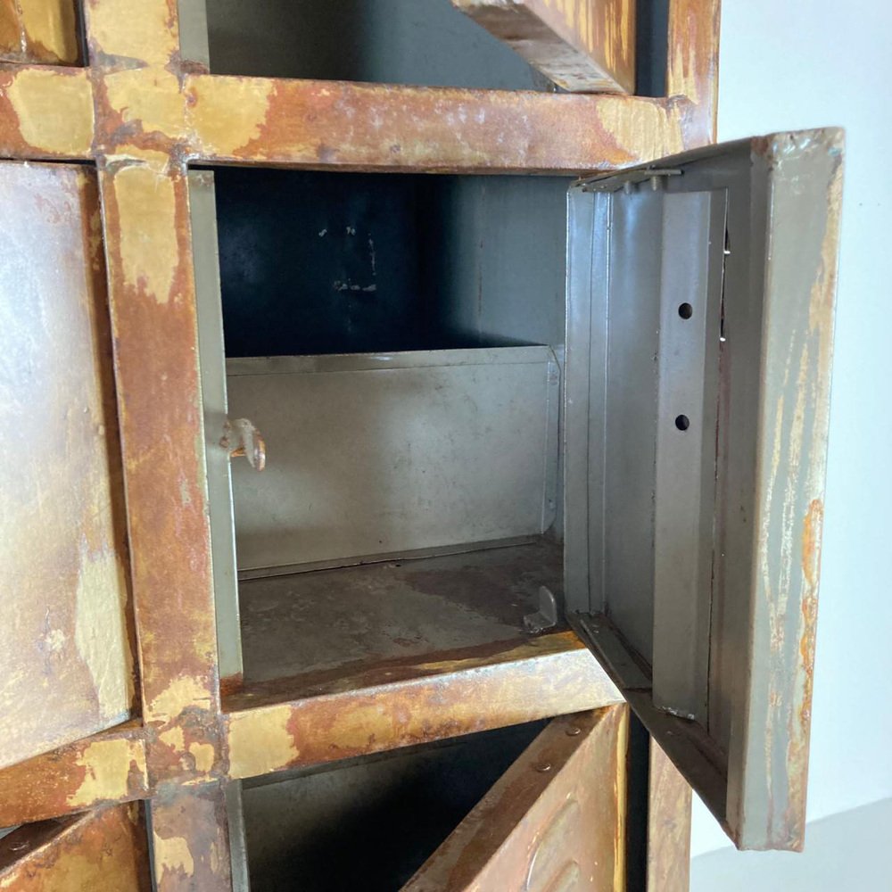 Steel Locker With 18 Compartments for sale at Pamono