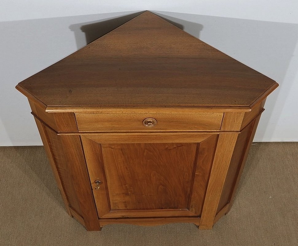 Solid Walnut Corner Cabinet for sale at Pamono