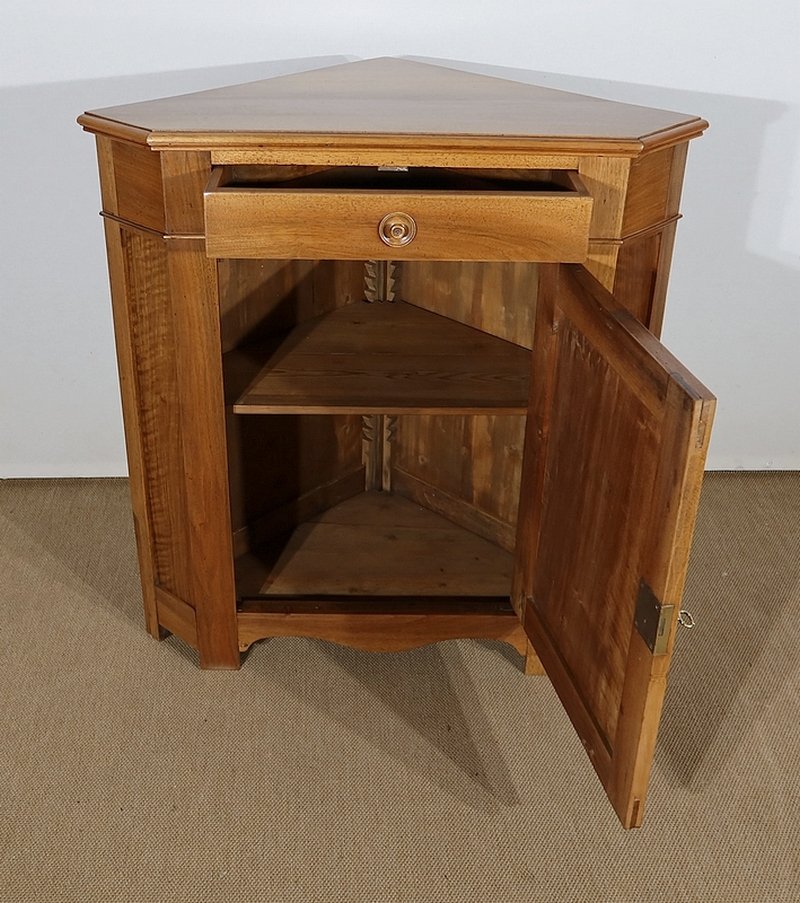 Solid Walnut Corner Cabinet for sale at Pamono
