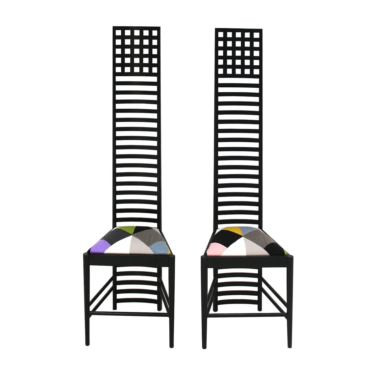 Mid-Century Italian Ash Side Chairs by Charles Rennie Mackintosh, Set ...