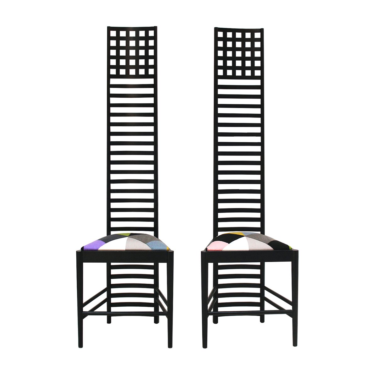 Mid-Century Italian Ash Side Chairs by Charles Rennie Mackintosh, Set ...