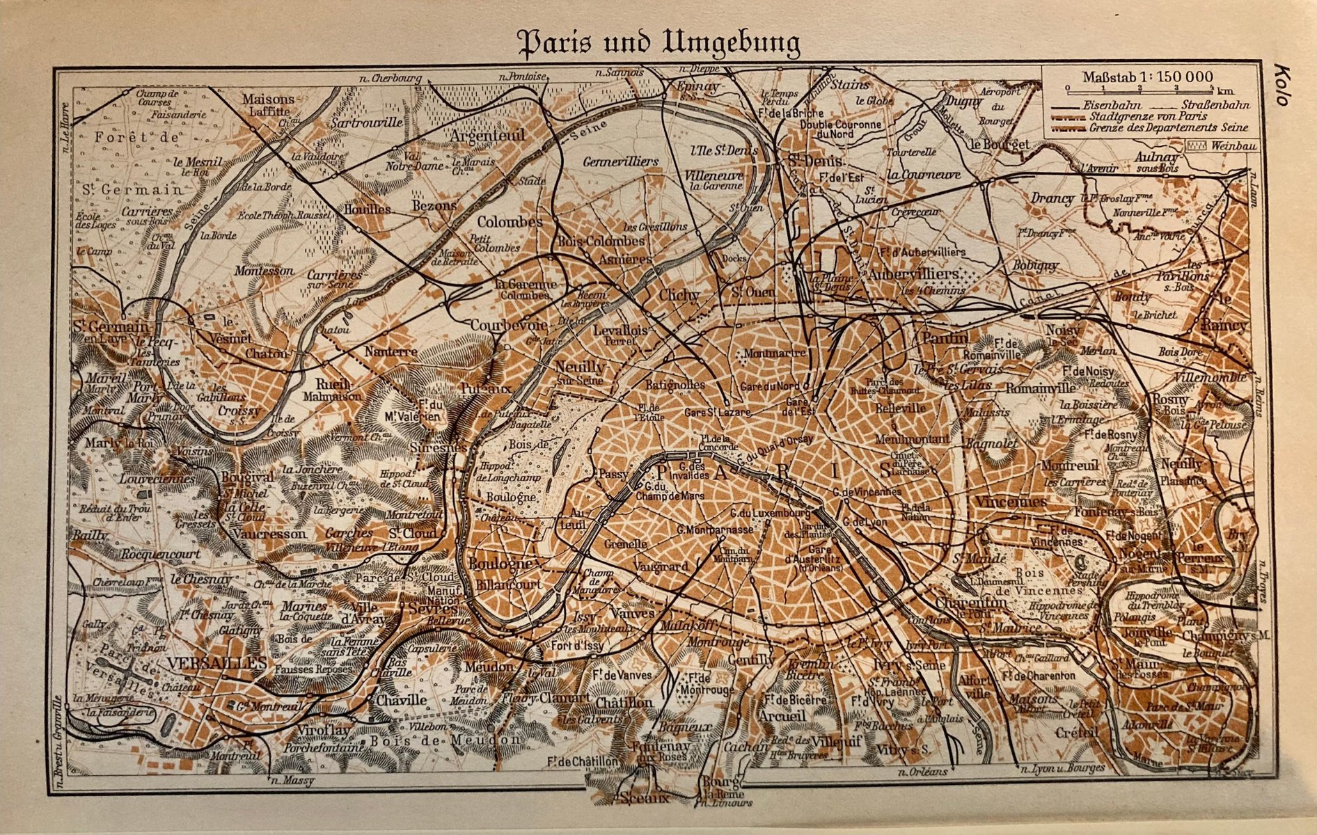 Map of Paris, 1937 for sale at Pamono