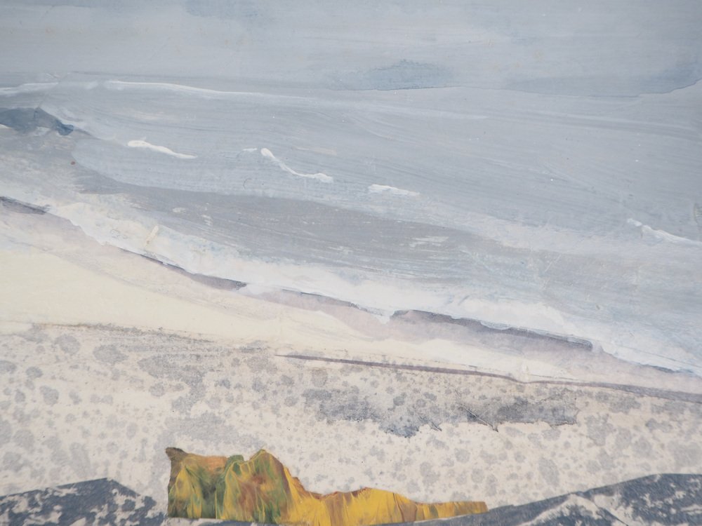 Lily Masson, The Long Beach, 1984, Tempera Zeichnung und Collage bei ...