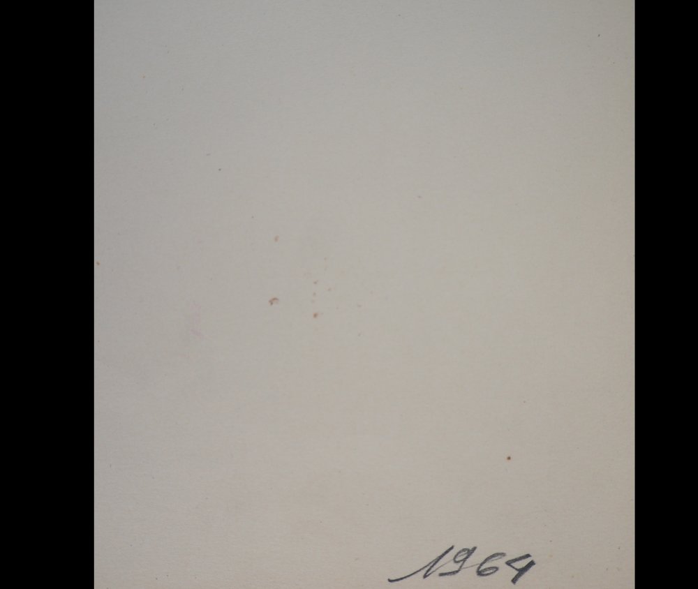 Serge Pons, Abendkleid, Original Aquarell bei Pamono kaufen