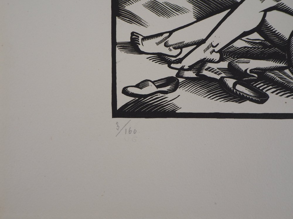 Paul Vera, Sommer, 1924, Original Holzschnitt bei Pamono kaufen