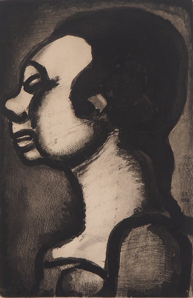 Georges Rouault, Portrait of the Lady: In Profile, 1928, Original ...