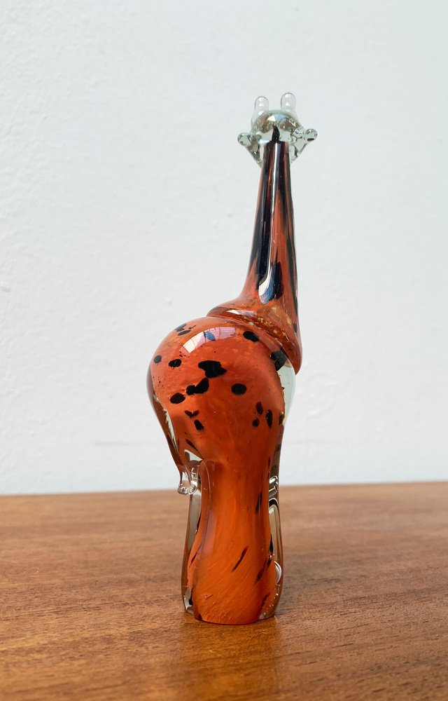 Vintage Handmade African Glass Giraffe from Ngwenya Glass for sale at ...