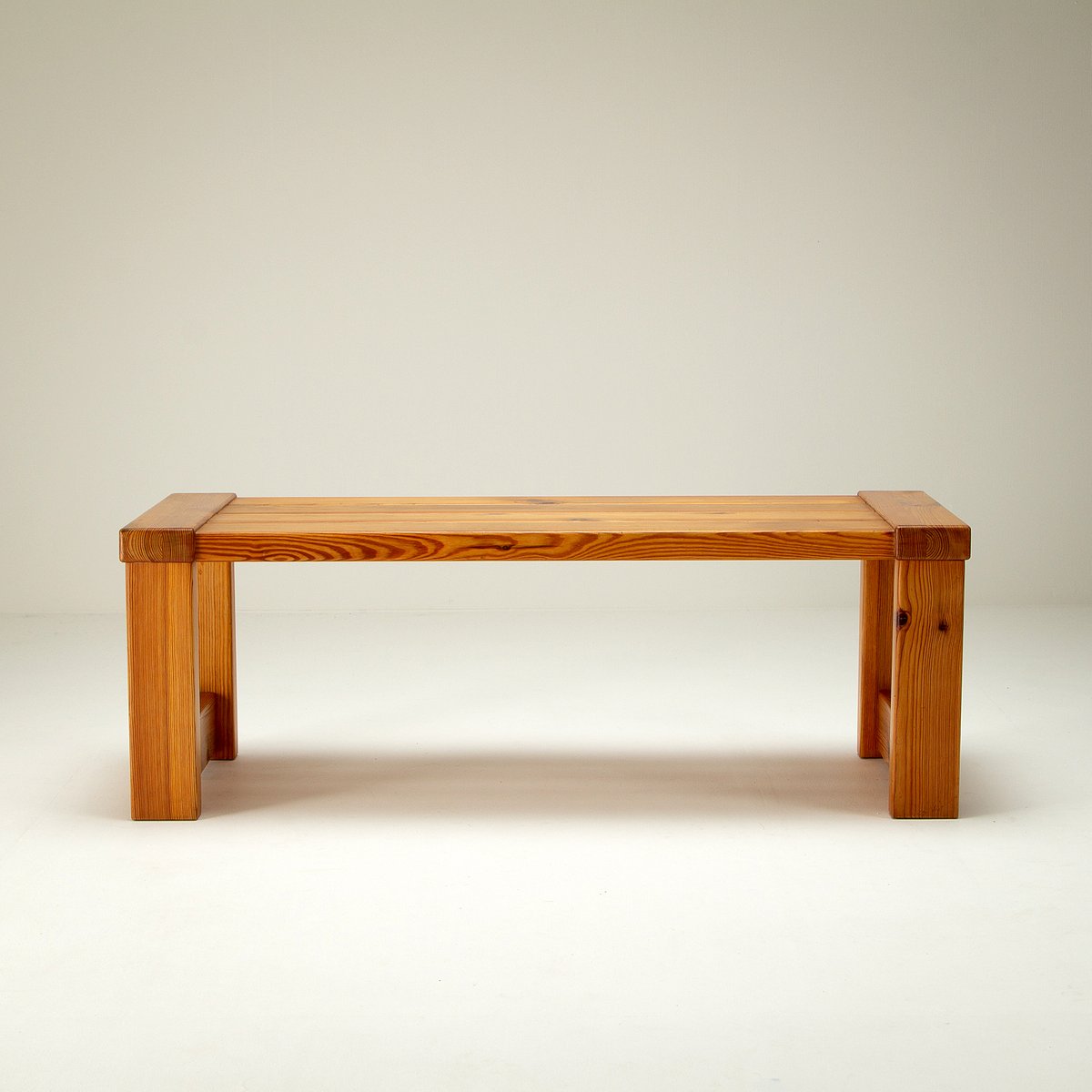 Swedish Bench or Coffee Table in Solid Pine by Nils Troed for ...