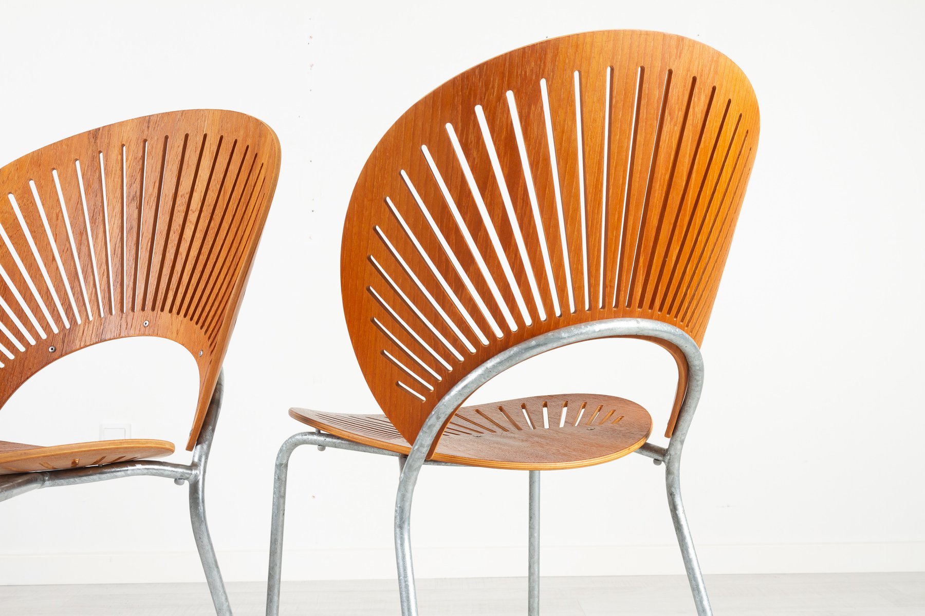 Danish Trinidad Dining Chairs in Teak by Nanna Ditzel 1990s, Set of 4 ...