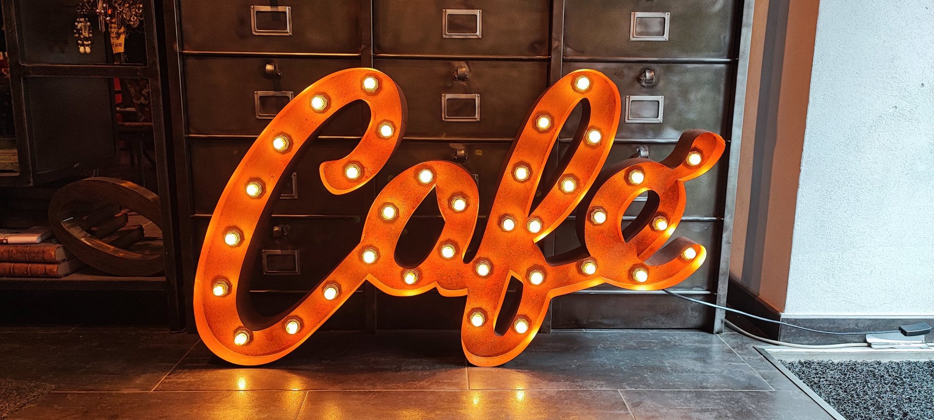 Illuminated Metal Sign, 1990s for sale at Pamono