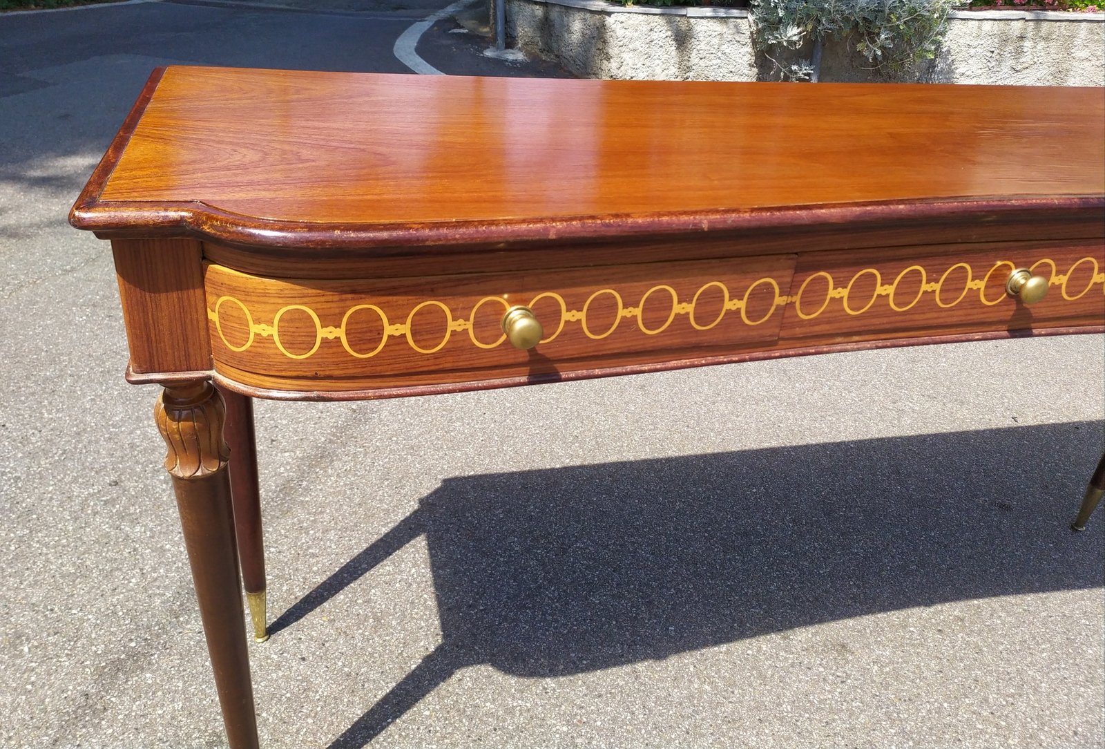 Large Teak Console by Paolo Buffa, 1940s for sale at Pamono