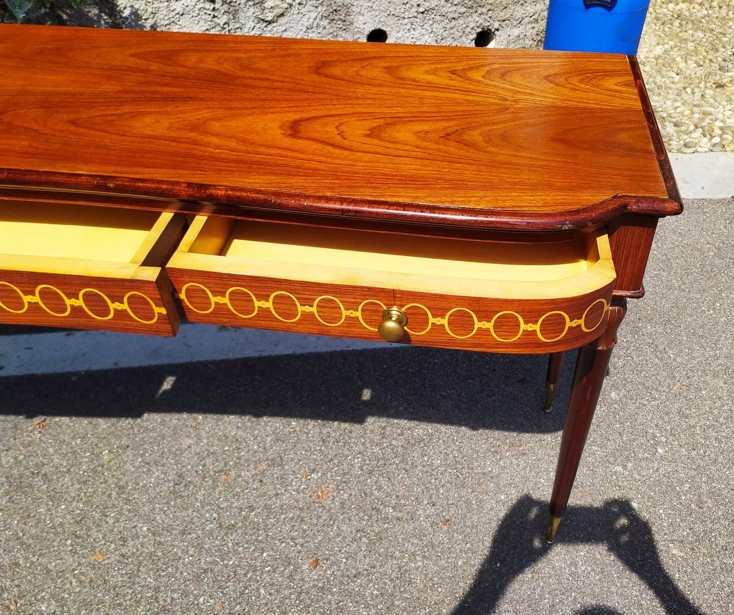 Large Teak Console by Paolo Buffa, 1940s for sale at Pamono
