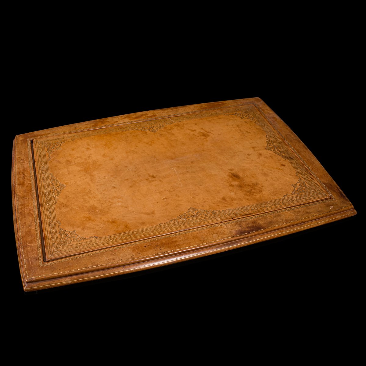 Vintage English Leather Writing Desk Set from Asprey of London, Set of ...