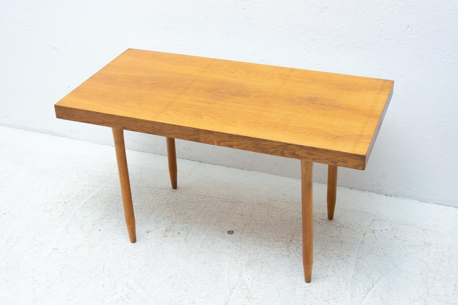 Mid-Century Czechoslovakian Central Table in Beech Wood, 1960s for sale ...
