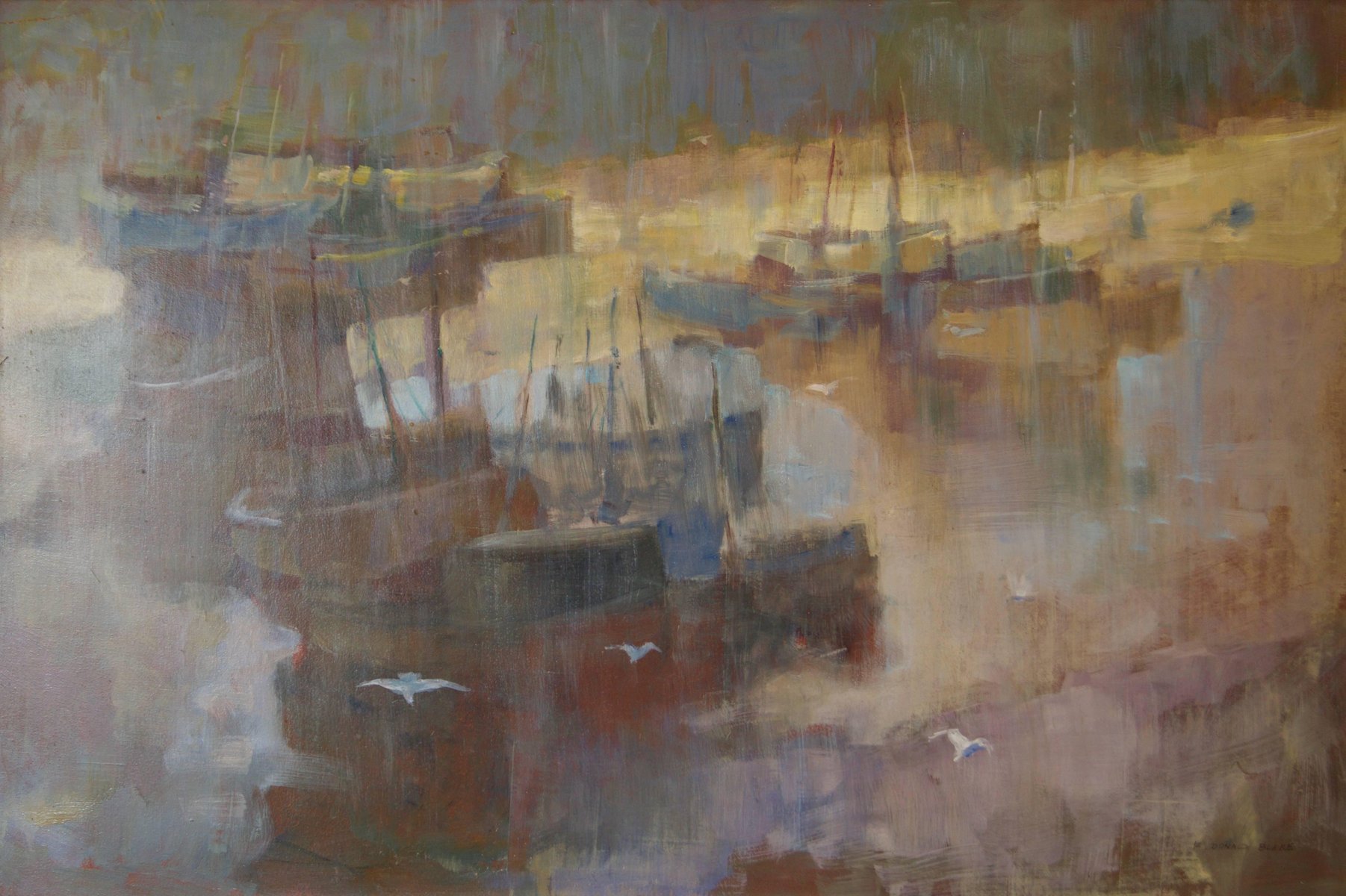Donald Blake, Morning Light Seascape, 1950s, Oil on Canvas for sale at ...