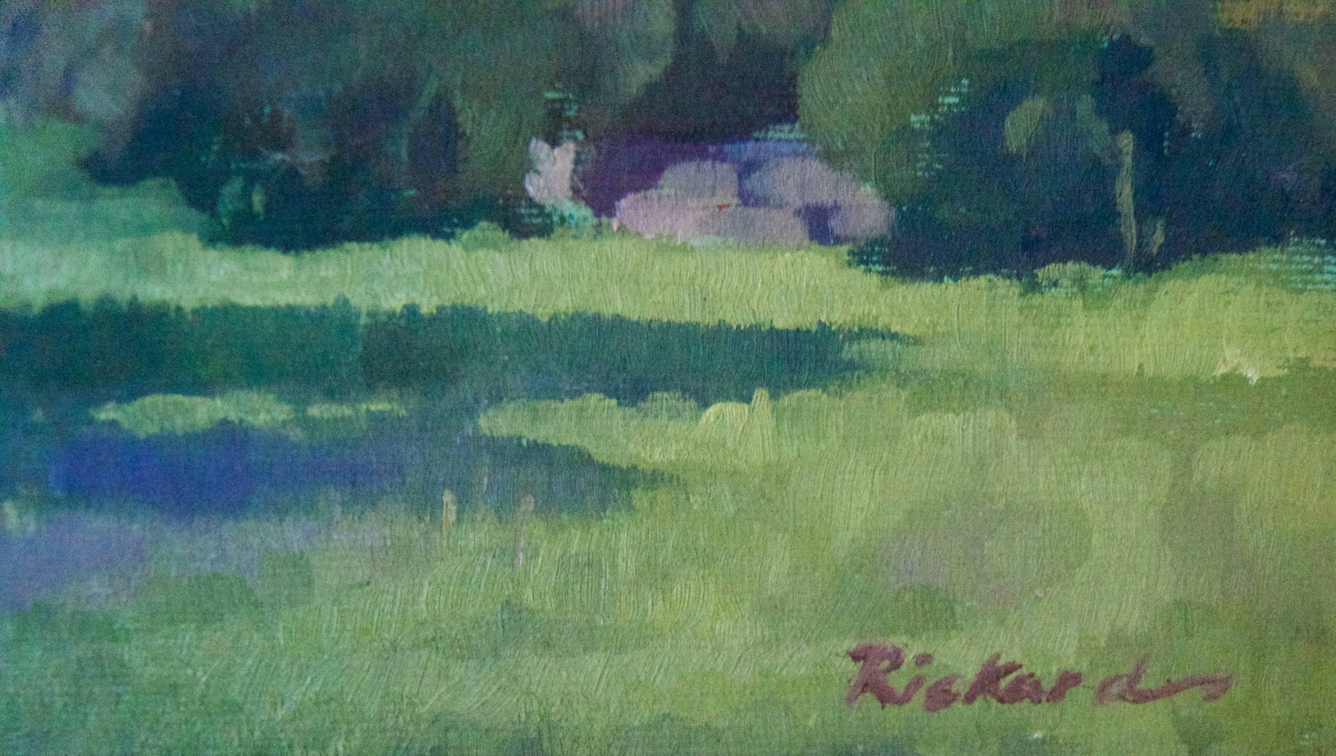 Anthony Rickards, Summer Park, Mid 20th-Century, Oil on Board, Framed ...