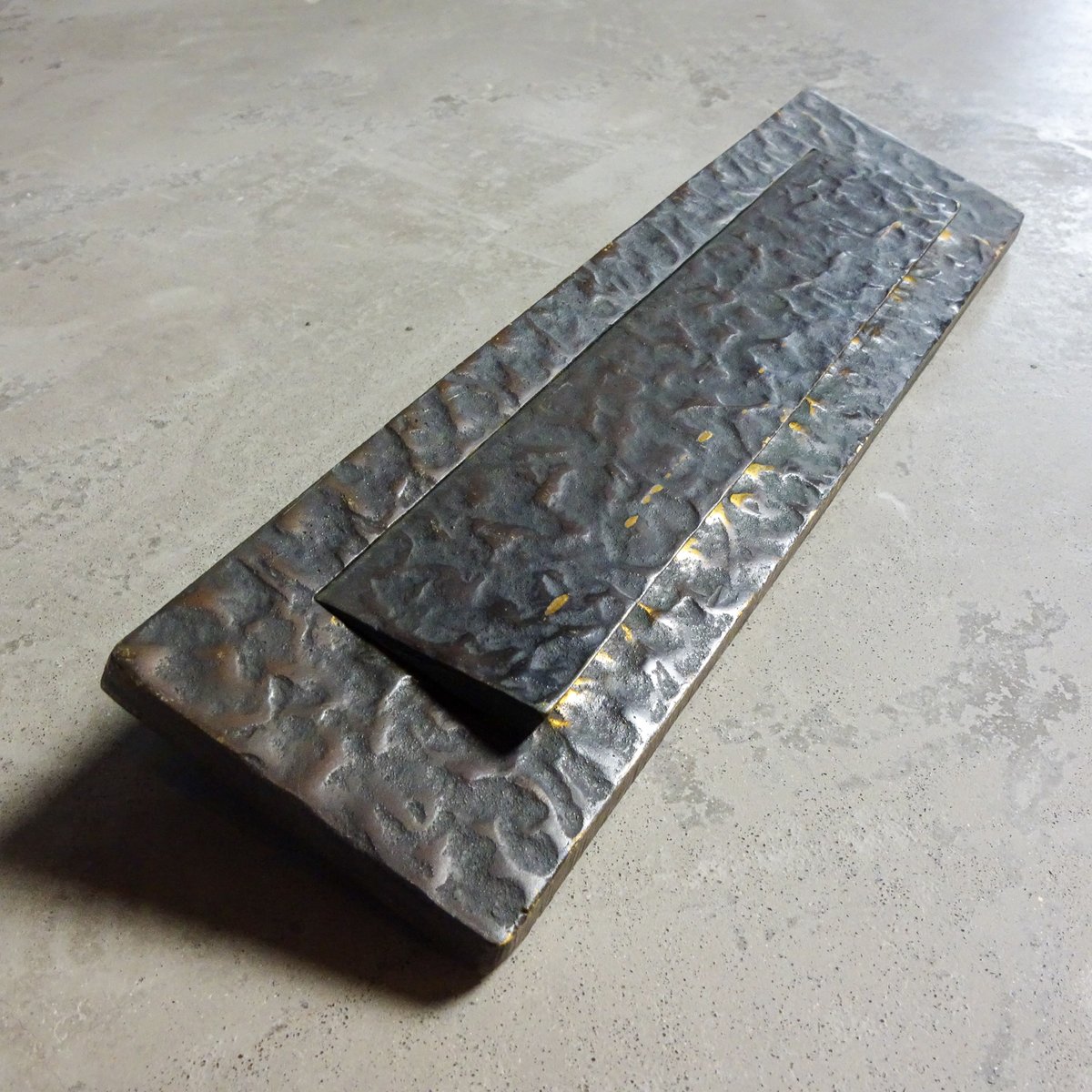 Vintage Brutalist Bronze Letterbox Mailbox Slit from Alpan, 1970s for ...