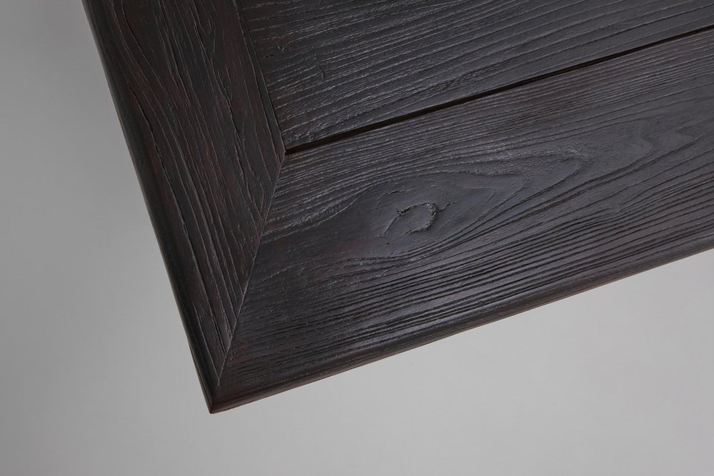 Sculptural Stained Ash Wooden Dining Table for sale at Pamono