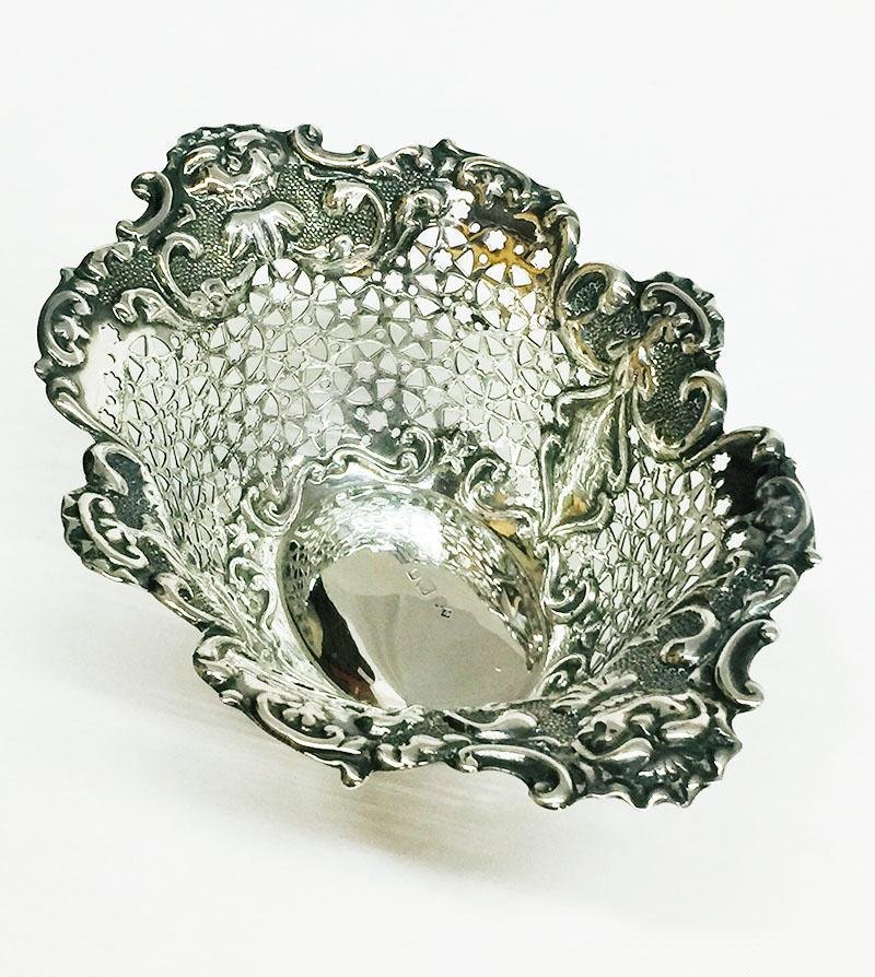 English Silver Basket by Henry Moreton, 1900s / 20s for sale at Pamono