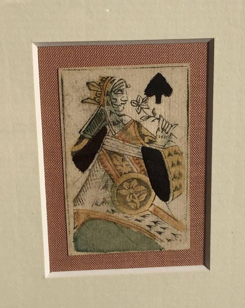 18th Century Playing Cards in Frame for sale at Pamono