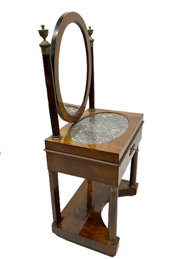 Dutch Empire Mahogany Dressing Table, 1840s for sale at Pamono