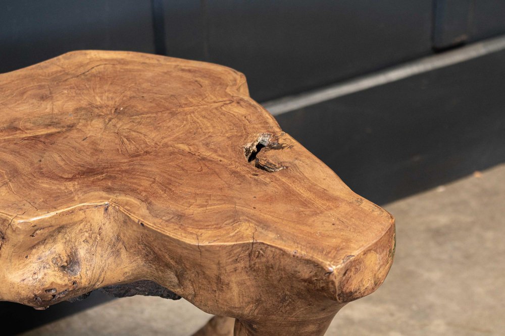 English Primitive Teak Root Side Tables, Set of 2 for sale at Pamono