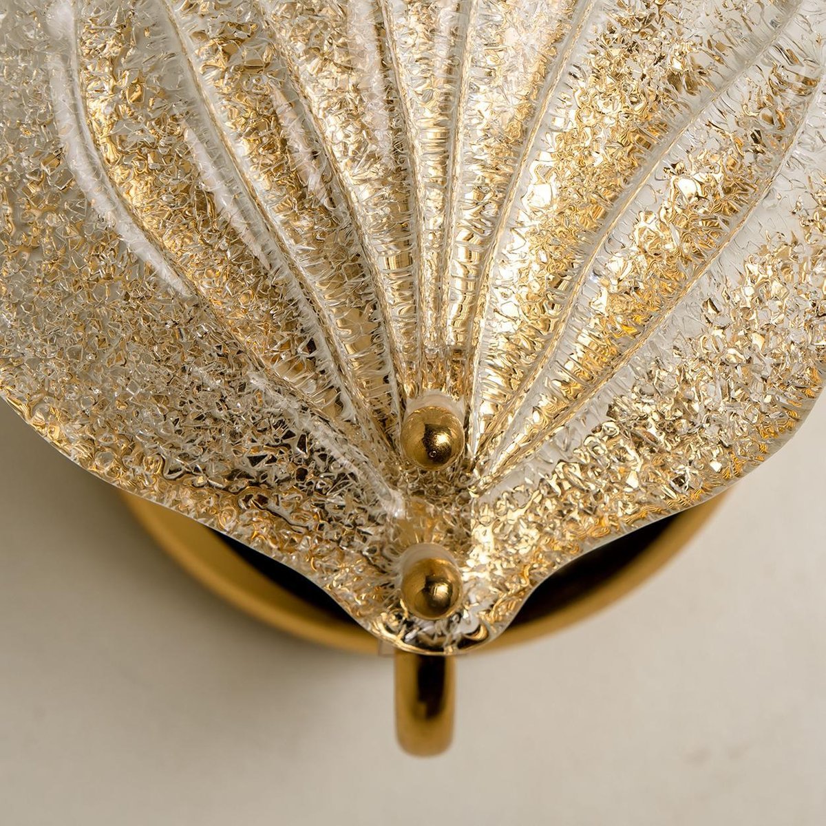 Italienische Murano Glas Wandlampen von Barovier & Toso, 1960er, 2er Set bei Pamono kaufen