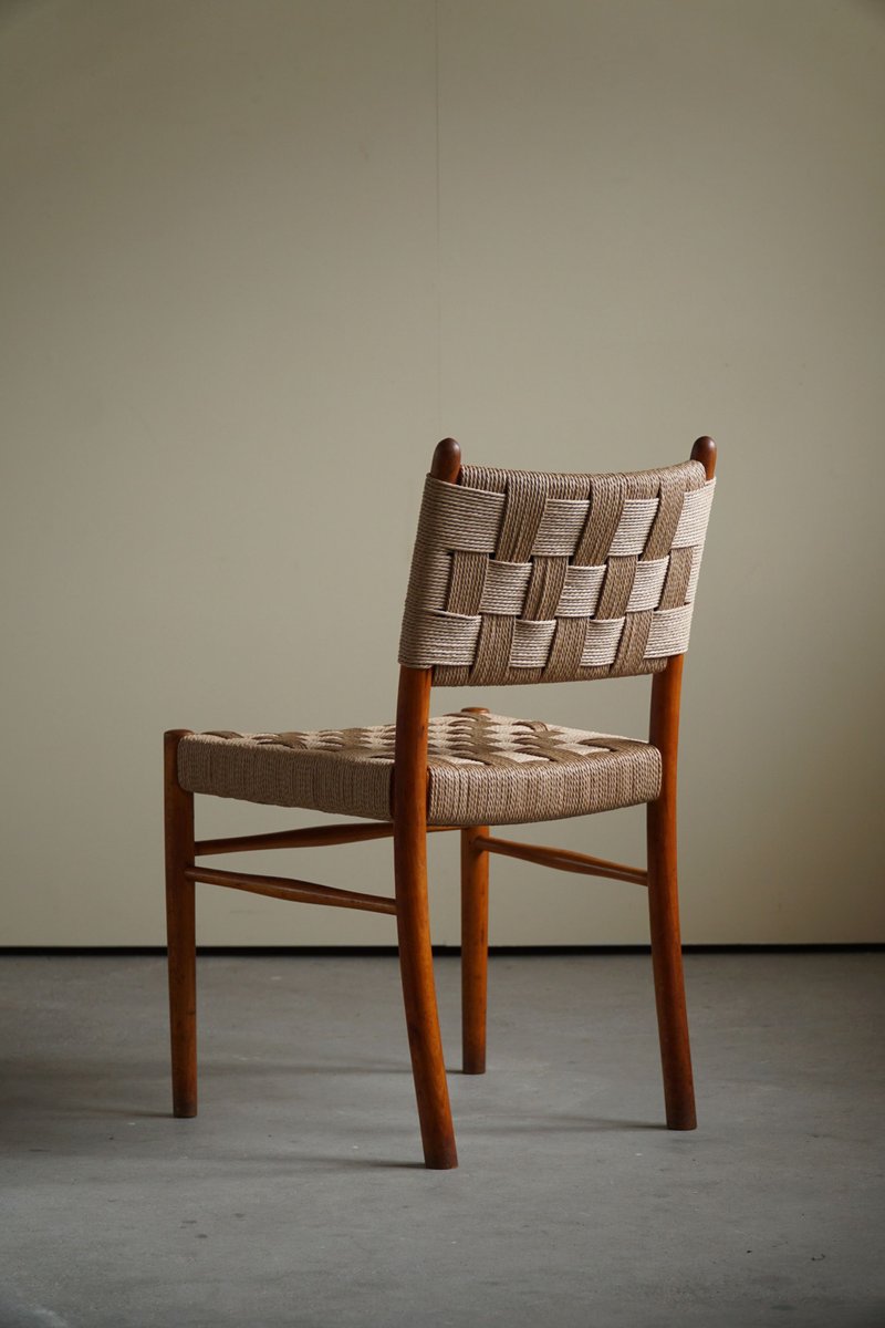 Model 1572 Dining Chairs by Karl Schrøder for Fritz Hansen, 1930s, Set ...
