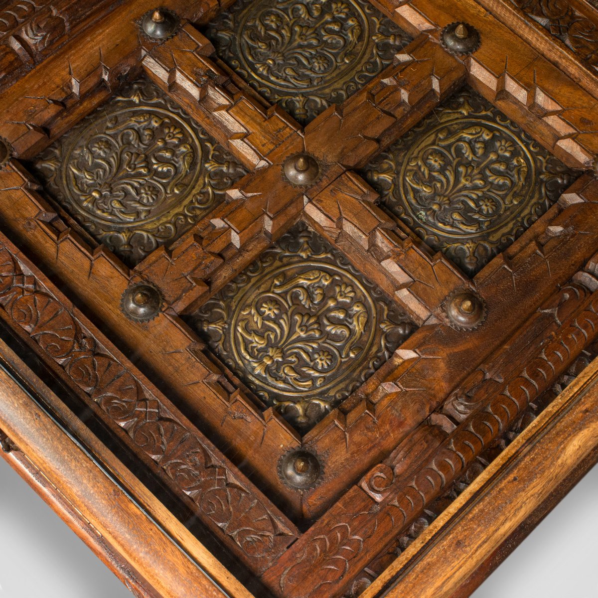 Vintage Art Deco Carved Spice Table for sale at Pamono