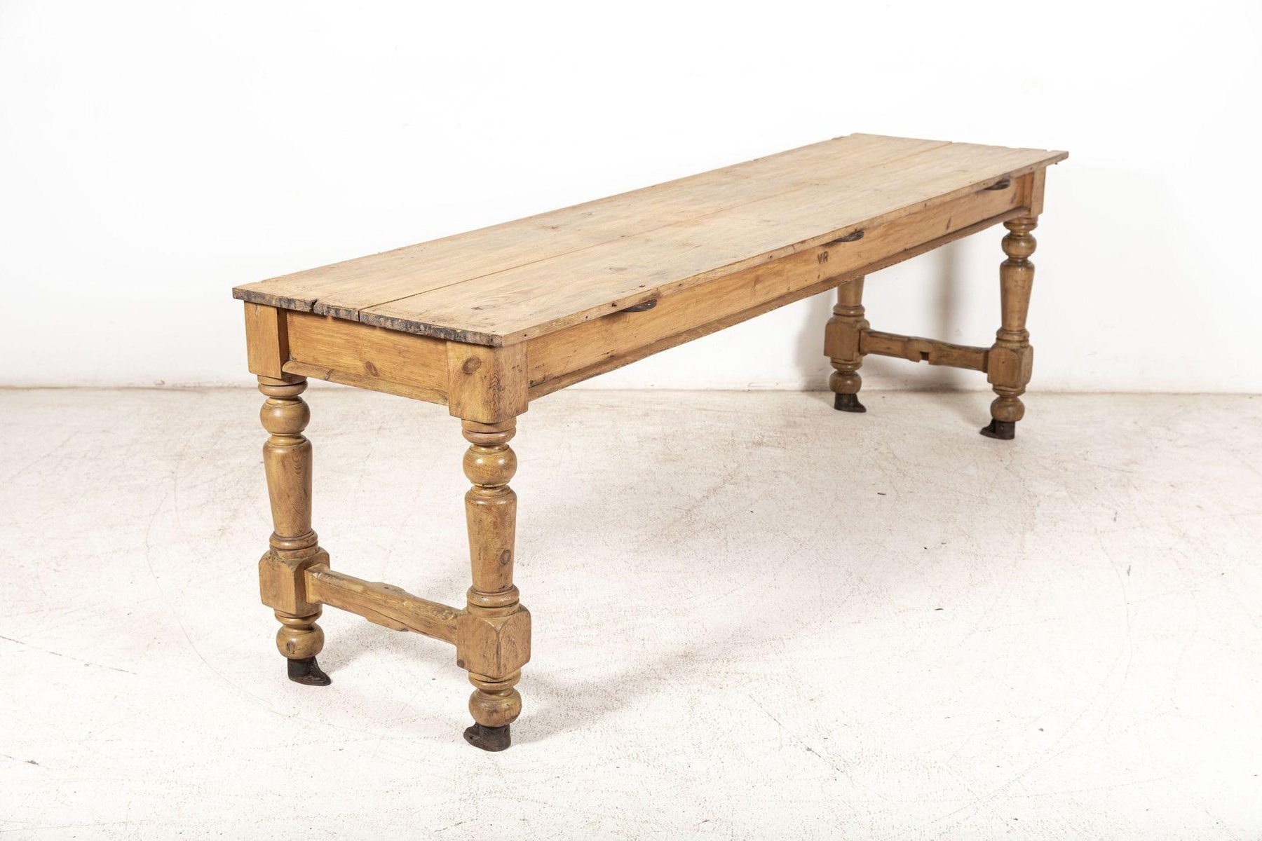 Large 19th Century Welsh Pine Post Office Sorting Table for sale at Pamono