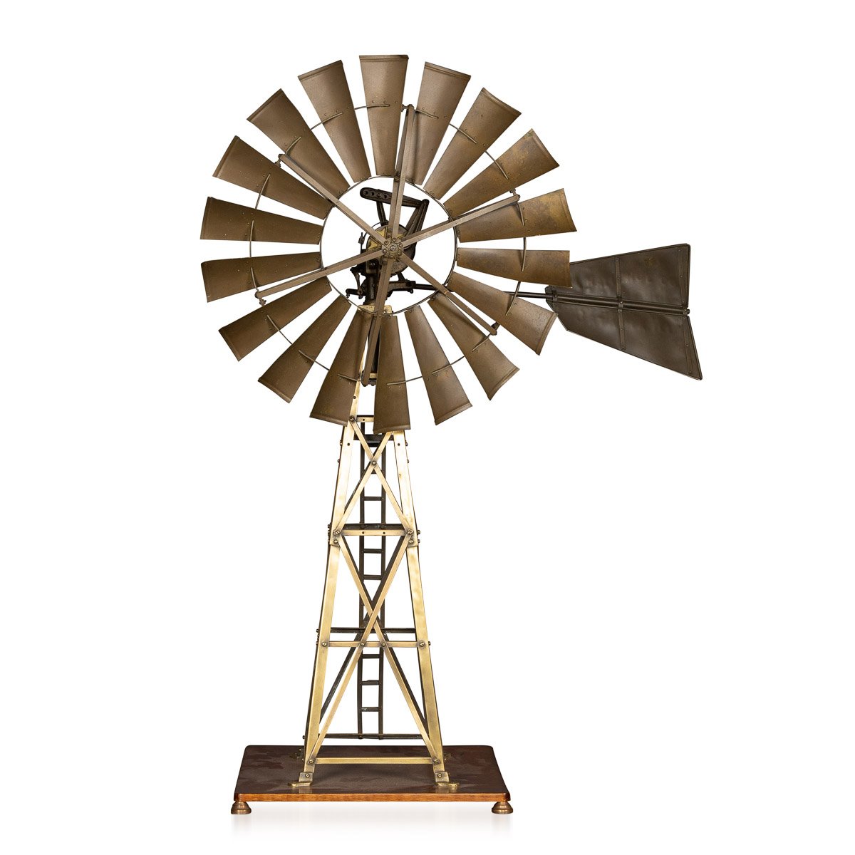 20th Century Dutch Brass Model of Water Pump, 1930s for sale at Pamono